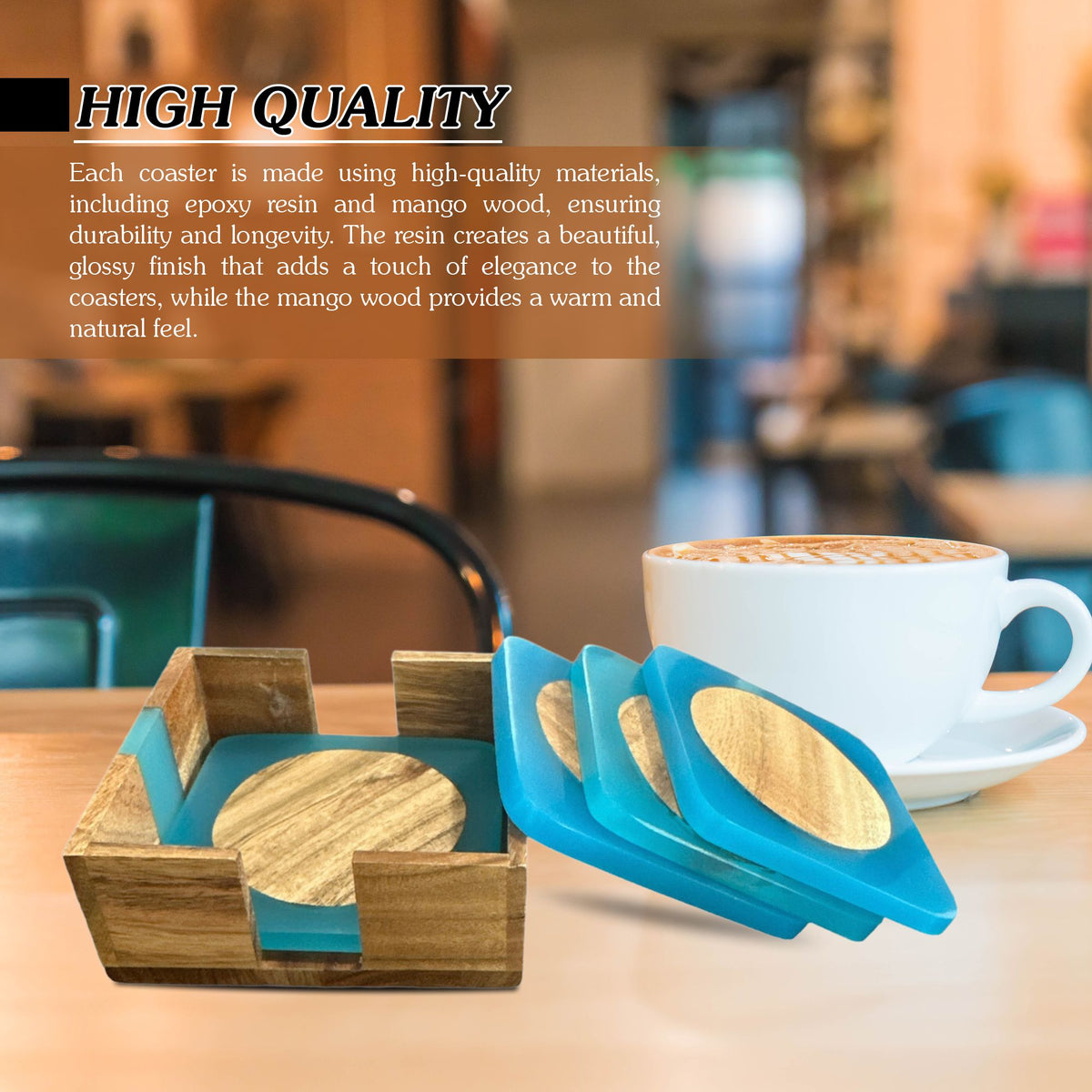 Californian Wooden Coaster – Home Decor 4 You
